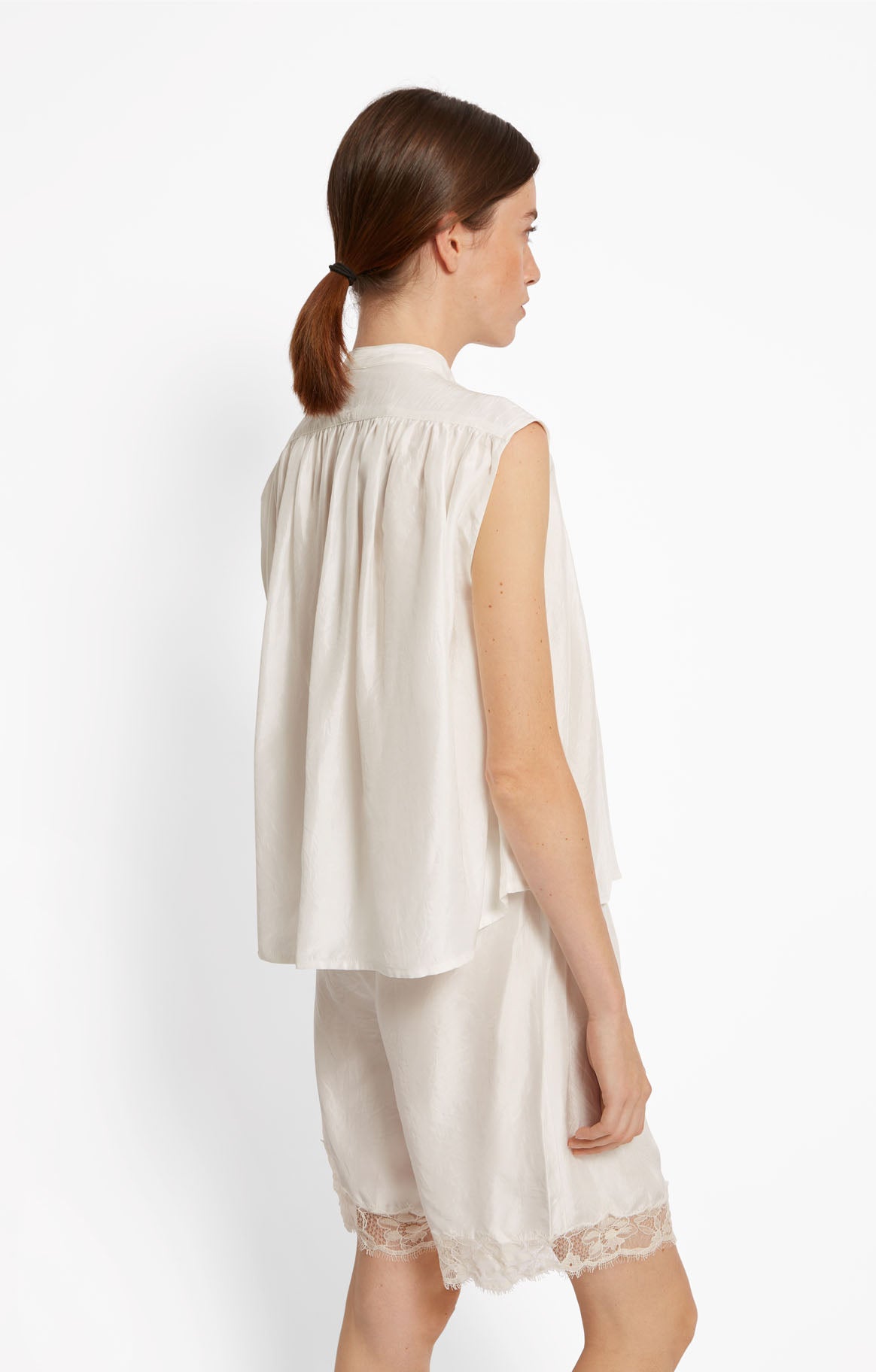 Short ARLO en Satin Blanc – Roseanna – ROSEANNA